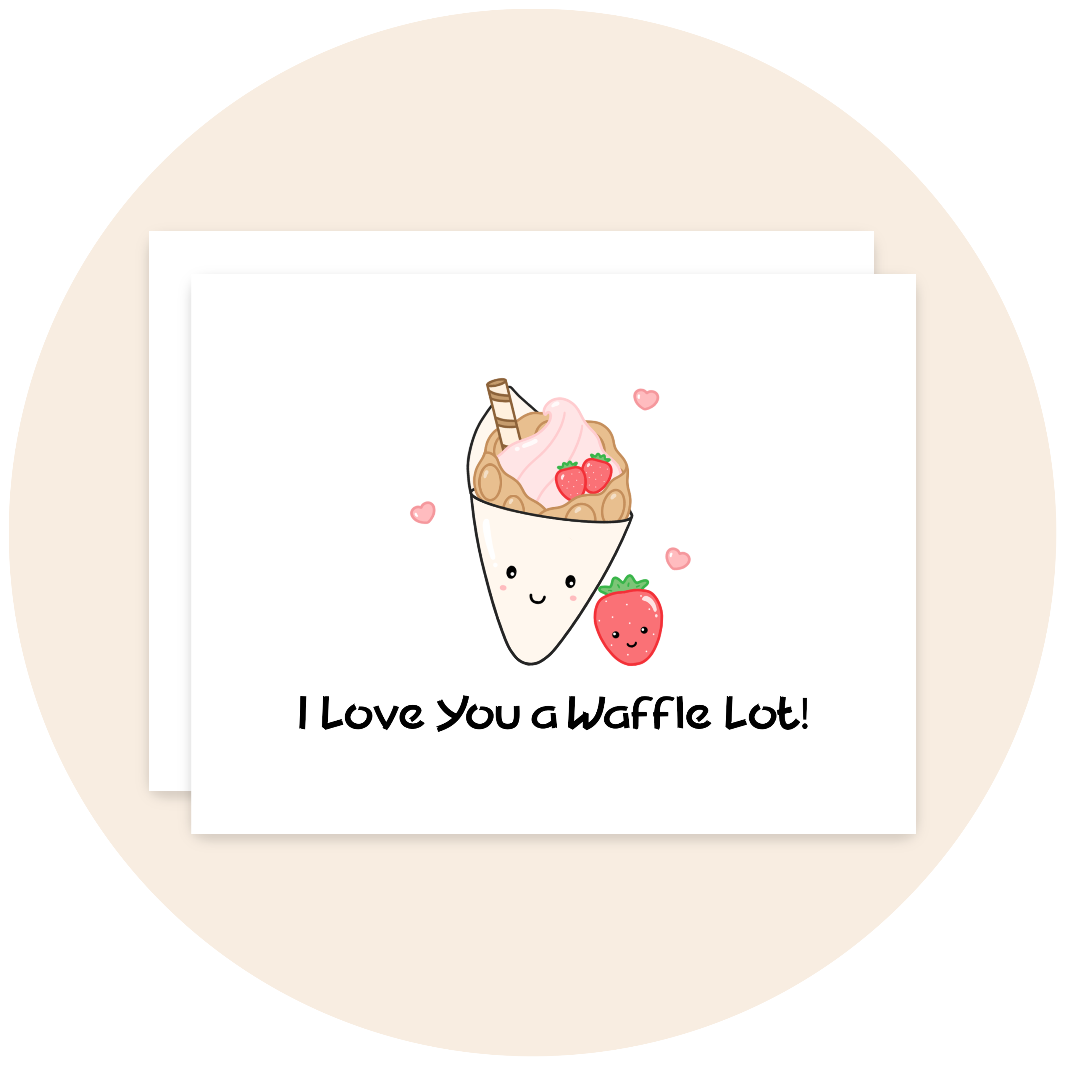 I Love You a Waffle Lot! Greeting Card – Avery & Me